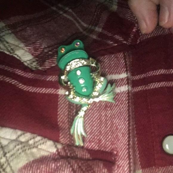 Jewelry | Frog Pin Sad Face | Poshmark